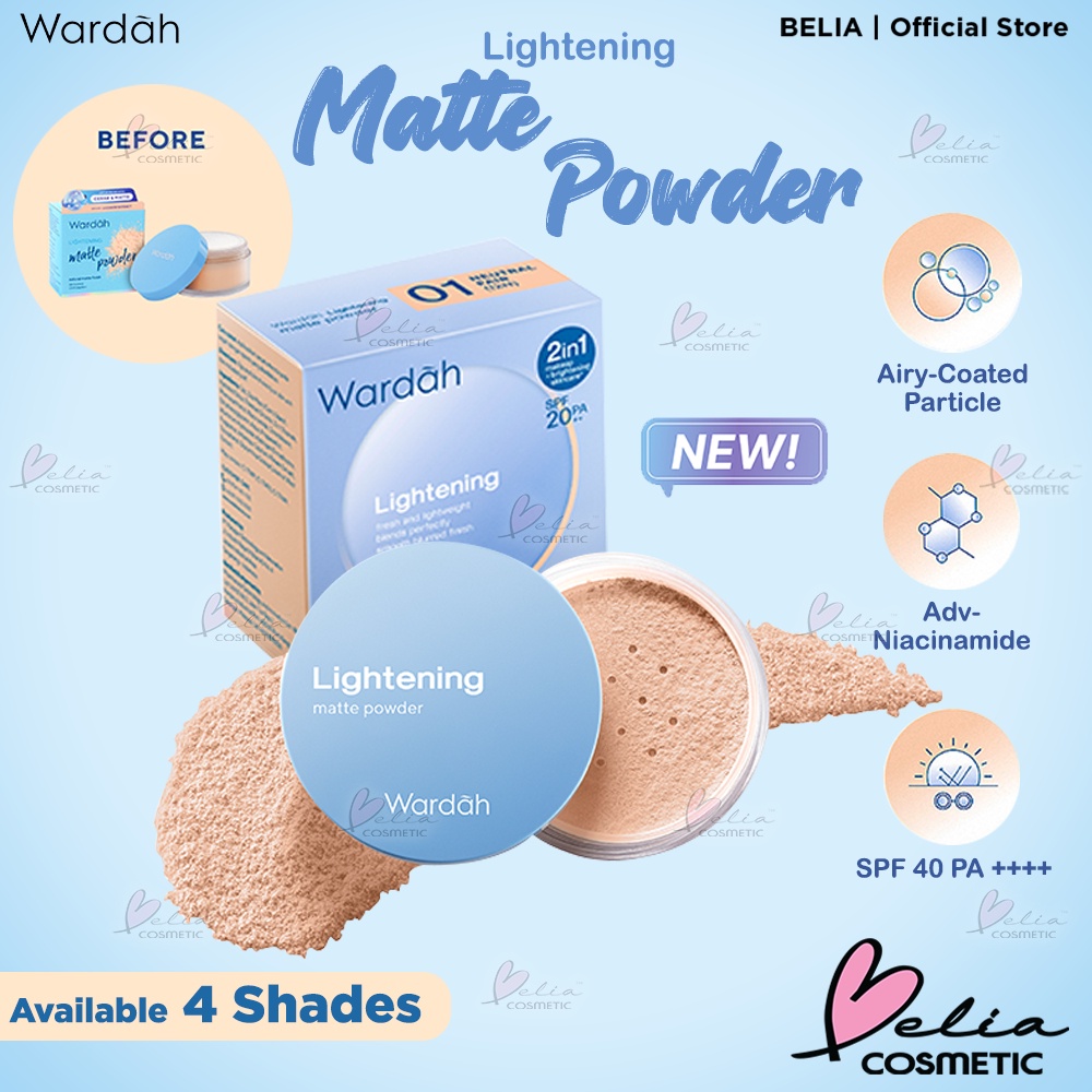 Wardah LIGHTENING MATTE LOOSE POWDER 20G (WARDAH THROWING POWDER ...