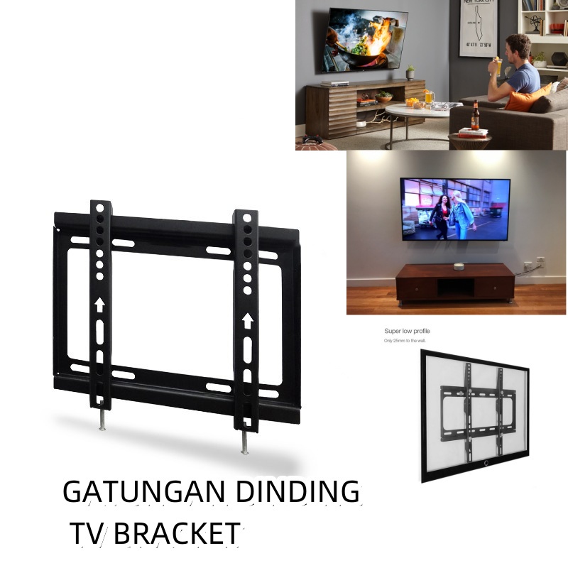 WALL FIXED TV BRACKET [ 14''-42'' ] MULTI BRAND LCD LED PLASMA MOUNT ...