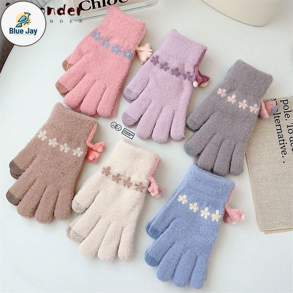 BJ Knitted Gloves, Touch Screen Thick Warm Gloves, Daily Windproof Cold ...