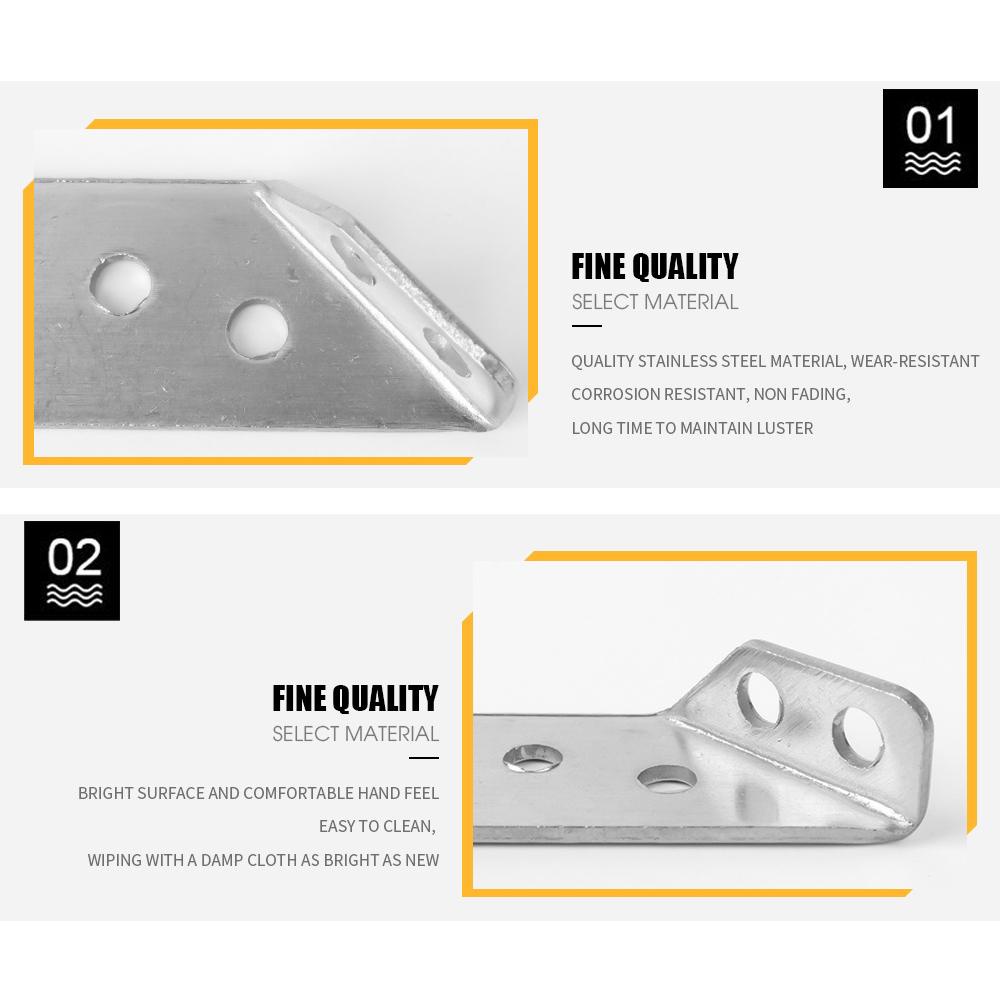 10/20/30pcs Universal Furniture Corner Connector Stainless Steel Small ...