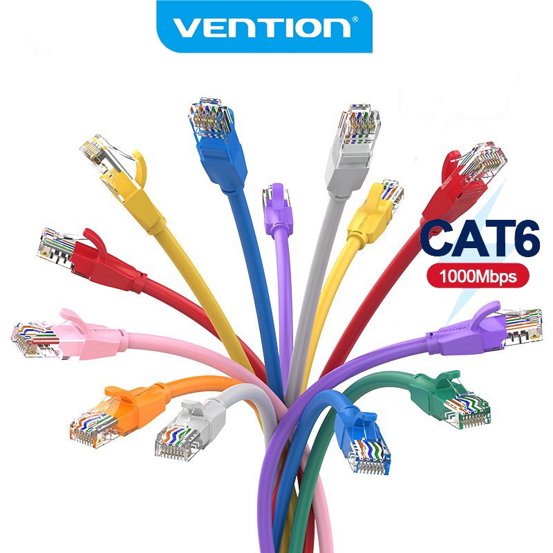 Vention CAT6 Ethernet Cable High Speed Gigabit 1000Mbps RJ45 UTP Patch ...