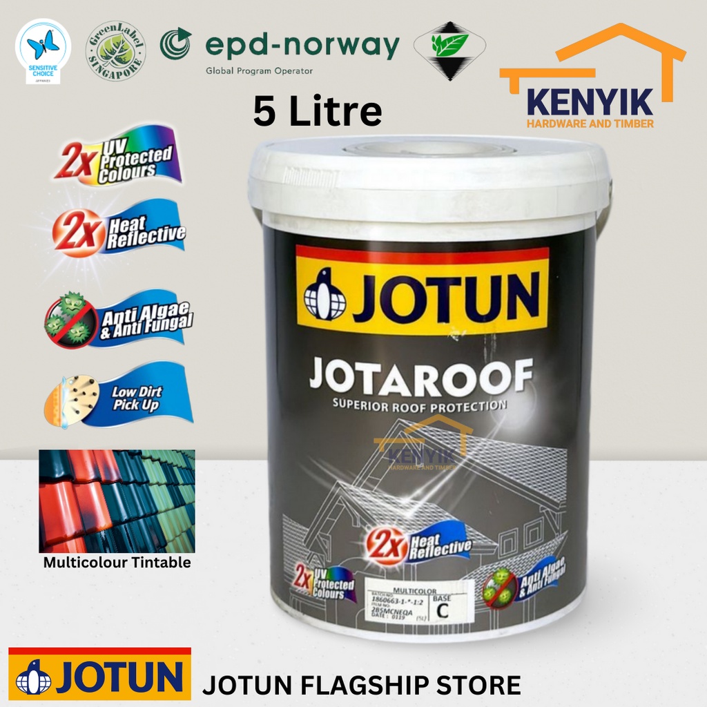 JOTUN 5L Jotaroof (Roof Paint) | Shopee Malaysia