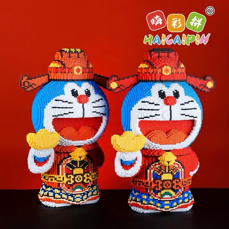 JML积木乐ReadyStocks Connection Doraemon x Fortune God building blocks ...