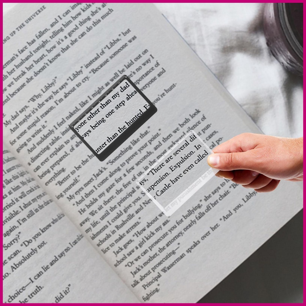 Portable Card Size Magnifier Ultra-Thin Magnifying GlassMultifunctional ...