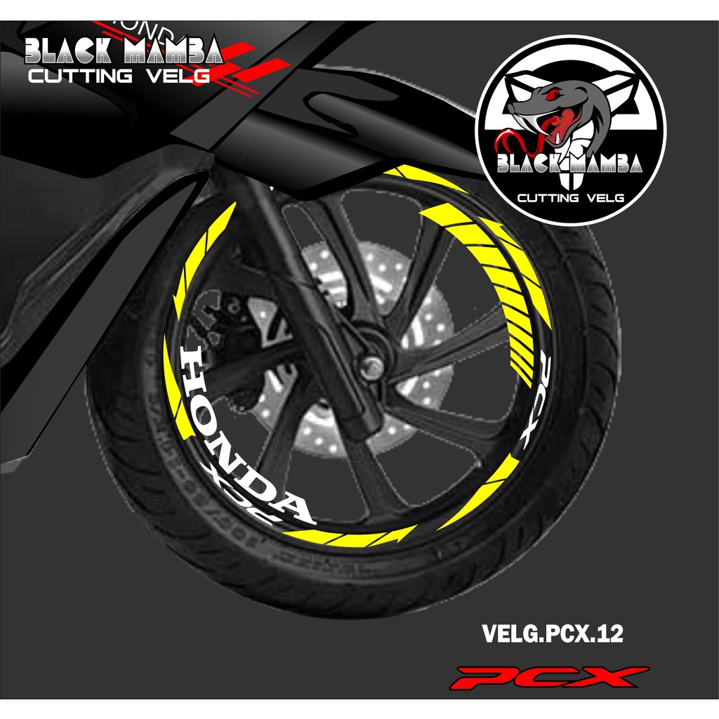 Cutting STICKER PCX Rims- STICKER LIS LIST Variation Tires/VELG HONDA ...