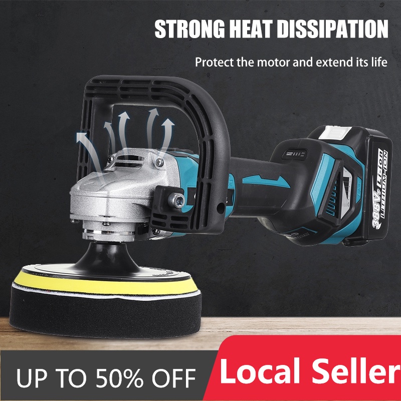 110V/220V 1600W Brushless Wireless Electric Polishing Machine 6 Gears ...