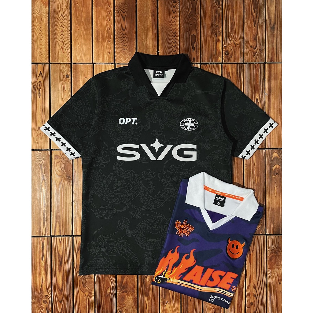 Jersey Svg X Opt Home Baju Lelaki Viral Jersey Football Retro Collar ...