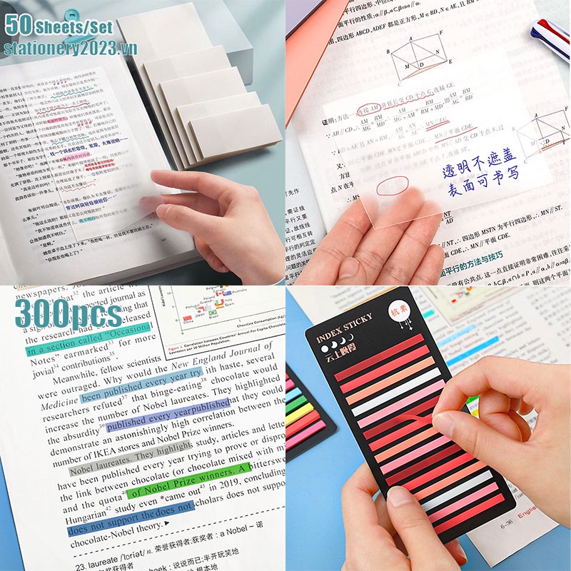 50-piece Set of Japanese-style Self-adhesive Waterproof Transparent ...