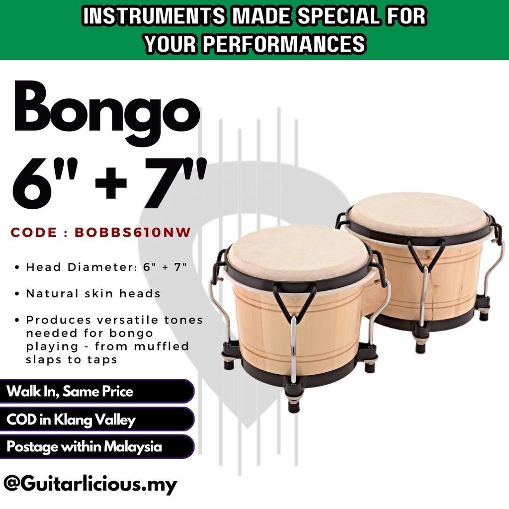 Bongo 6 inch + 7 inch (Natural) - BOBBS610NW | Shopee Malaysia