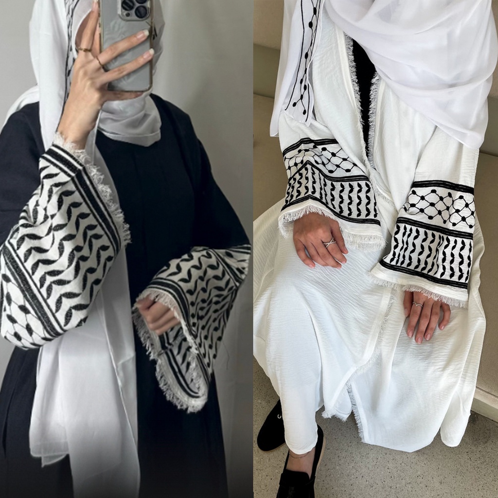 Ramadan Dubai embroidery Abaya maxi dress Islam Arab Jubah robe Women ...