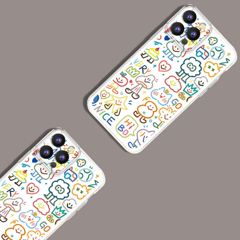 Military-Grade Drop Protection Cartoon Graffiti Graffiti Phone Care For ...