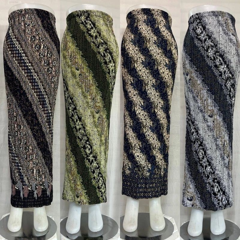 Batik prisket skirt / Long batik Plisket Skirt / batik Skirt / kebaya ...