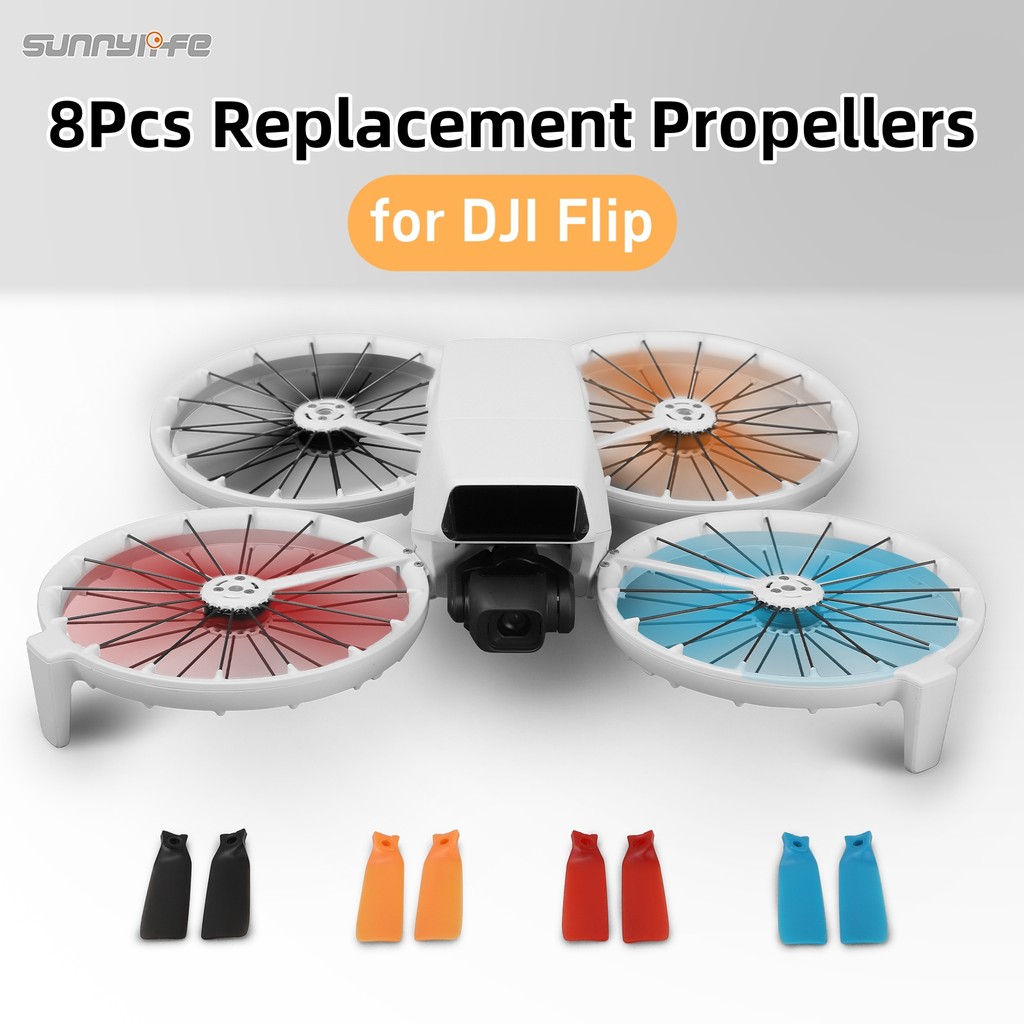 Sunnylife 8Pcs Replacement Propellers For DJI Flip 4022F Blade Colorful ...