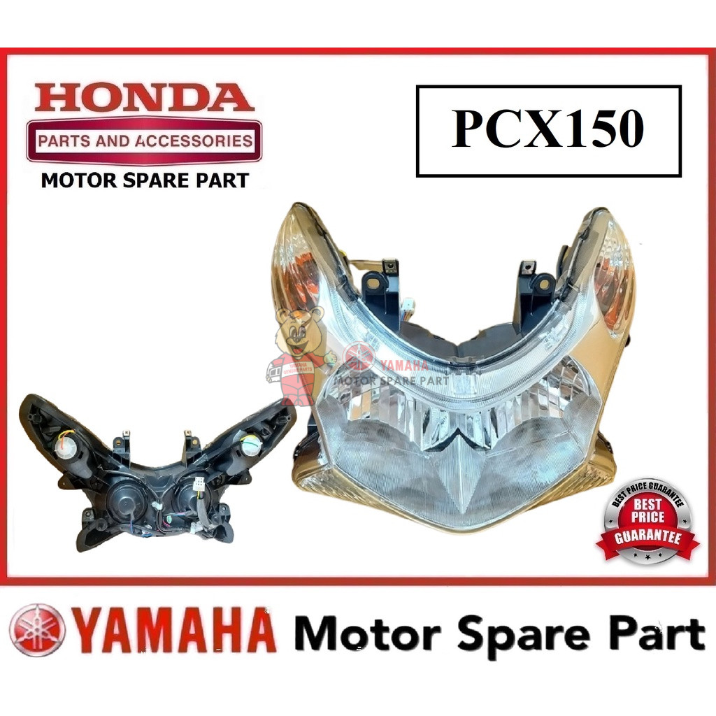 HONDA PCX150 HEAD LAMP ASSY 0 LAMPU DEPAN HEADLAMP LIGHT BESAR FRONT ...