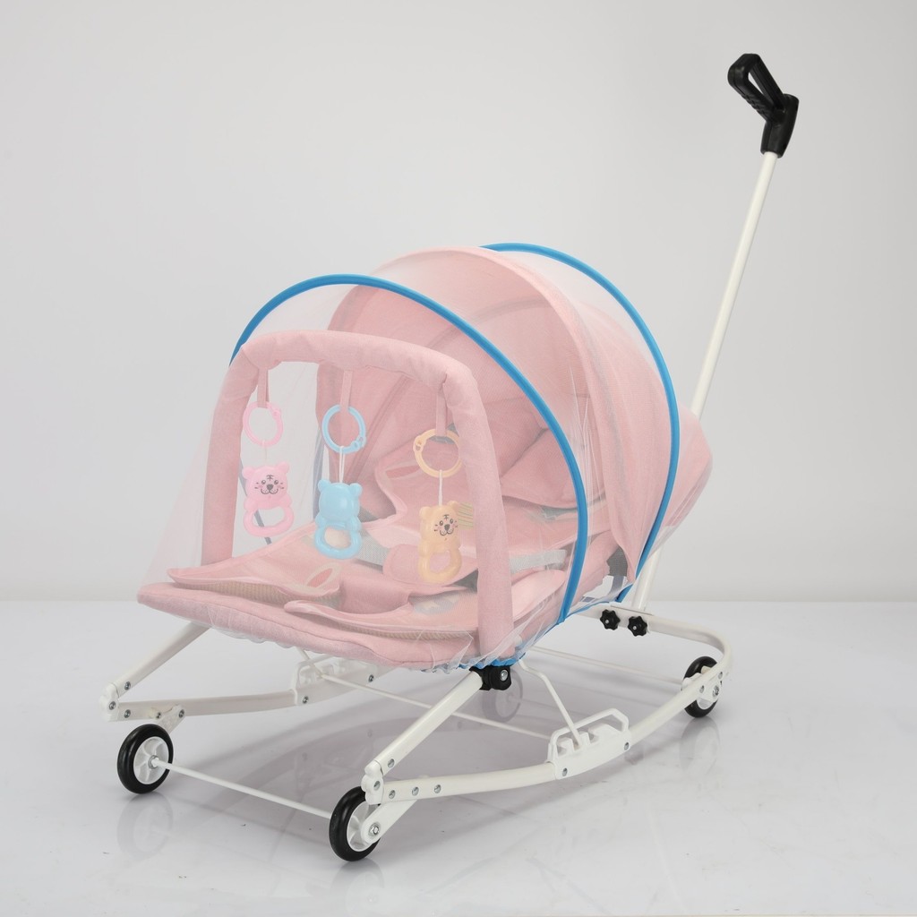 New Sleep Coaxing Baby Artifact Rocking Chair Cradle Baby Folding ...