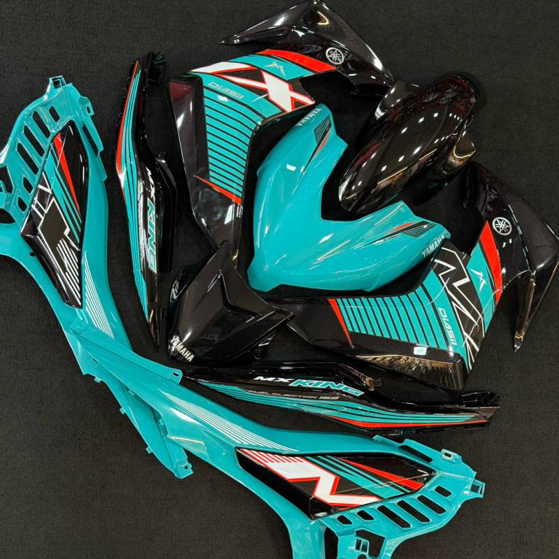 Y16 V1 V2 ABS COVERSET MX KING CYAN CUSTOM 2024 HLD INDONESIA DESIGN MX ...