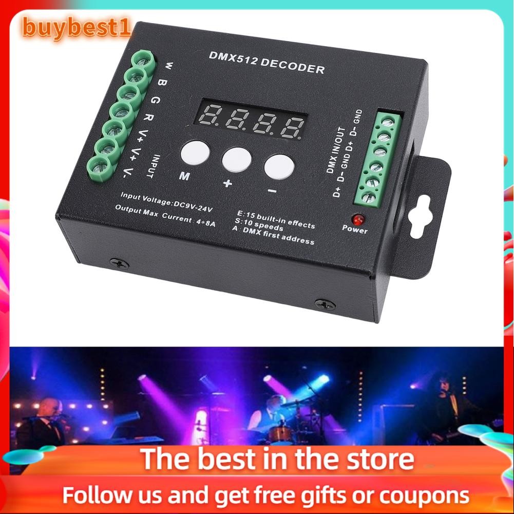 Buybest1 Stage Light Decoder RGBW LED Controller with 15 Built in ...