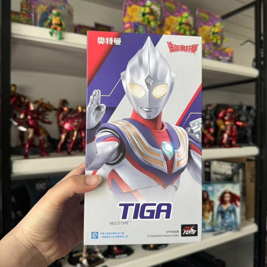ZD Ultraman Flowing Figurine Ultraman Tiga Doll Boy Toy Graduation Gift ...