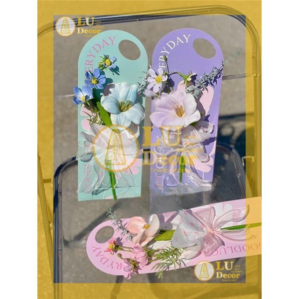 Set of 10-20-50 paper flower card covers with very cute handles l LU ...