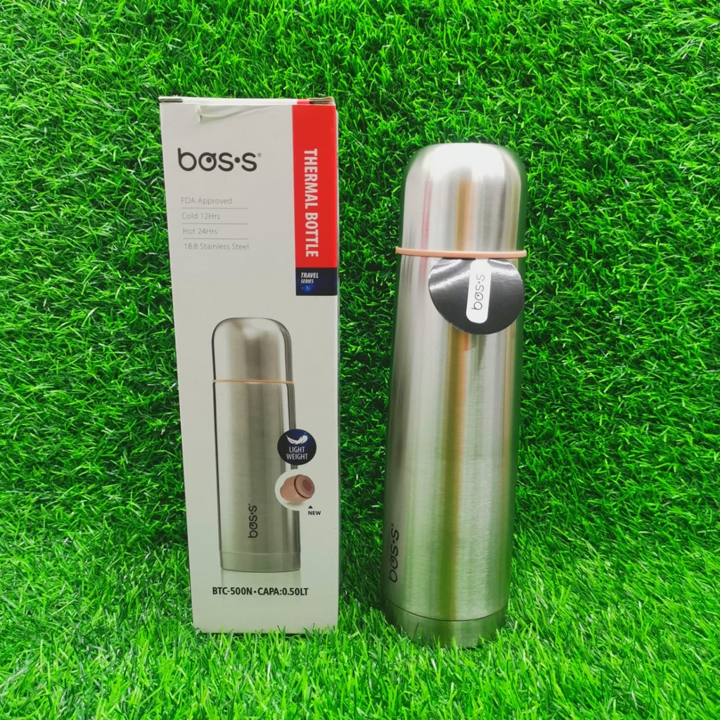 BOS'S STAINLESS STEEL COMPACT VACCUM BOTTLE 0.50 LT (TUMBLER AIR ...