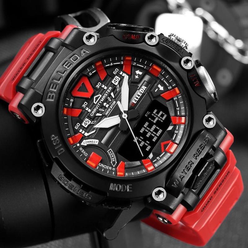 HOT SELLING ORIGINAL BELLEDA DUAL TIME SPORTS WATCH FOR MEN(B-9372 ...