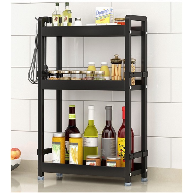 Kitchen Organizer Sauce Rack Rak Dapur Storage Rack Kitchen Rack ...