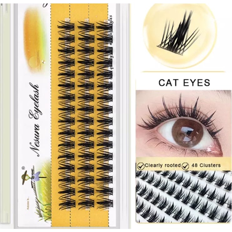 COS Cat eyes Extension With Glue D Curl Cos Fake Eyelashes Fairy Hair ...