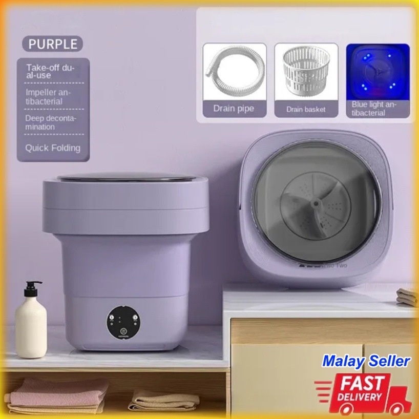 Folding Washing Machine 11L Household Mini Portable Mesin Basuh With ...