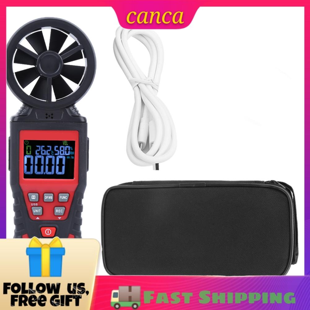 Cancanshop HT625B Digital Anemometer Handheld Meter Air Flow Measure ...