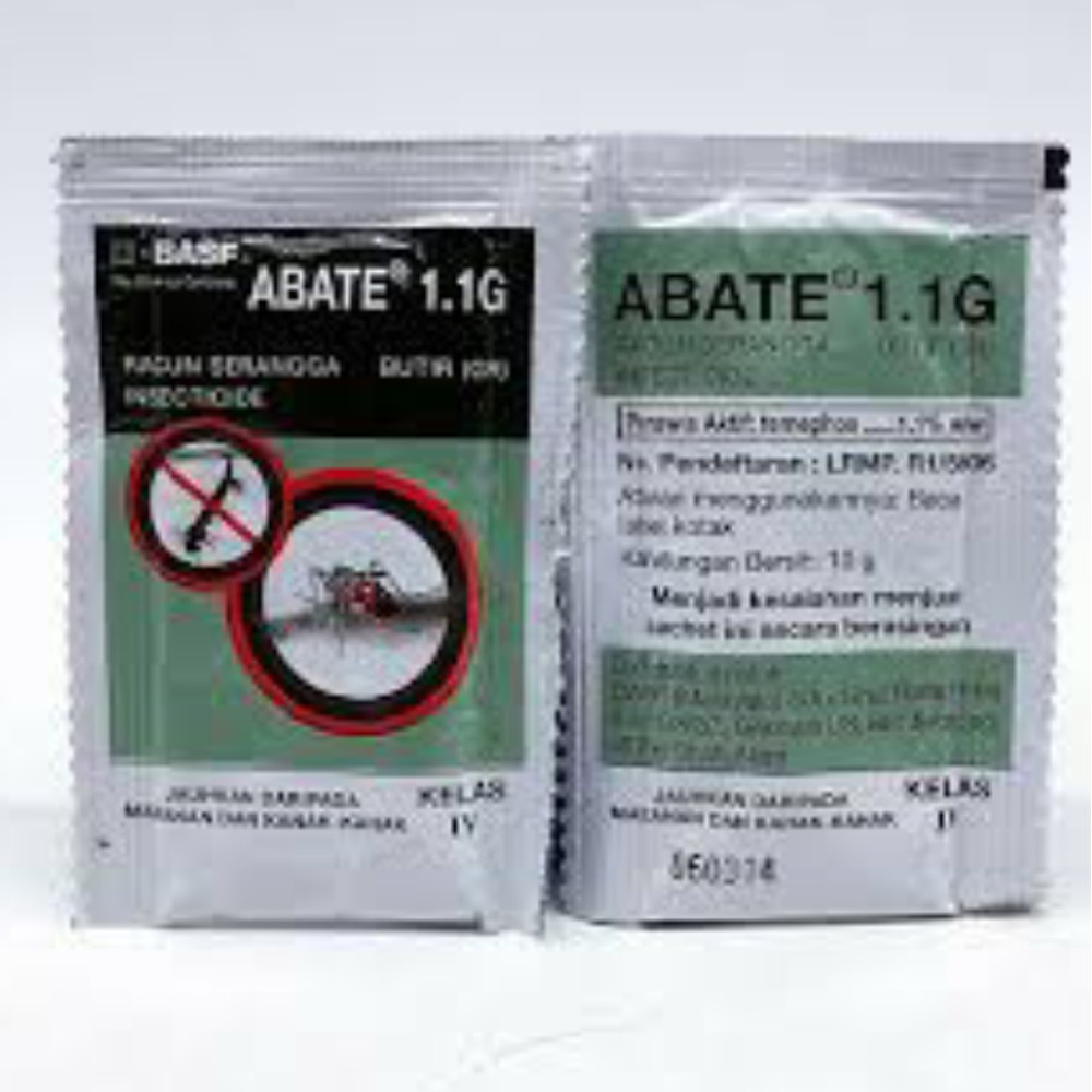 BASF Abate 1.1G Aedes Mosquito Larvae 10 gram Untuk Larva Nyamok Jauhi ...