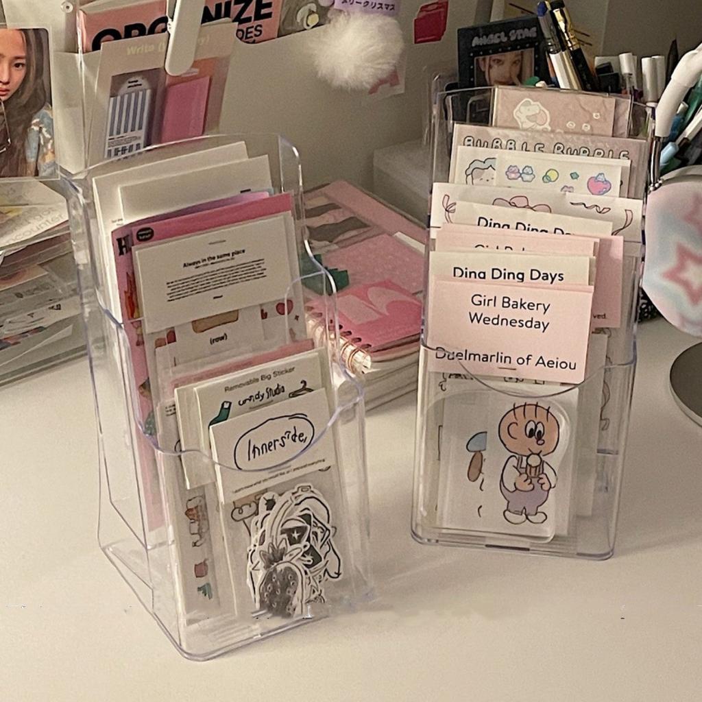 Steve Plexiglas photo card sticker storage rack postcard card ladder ...