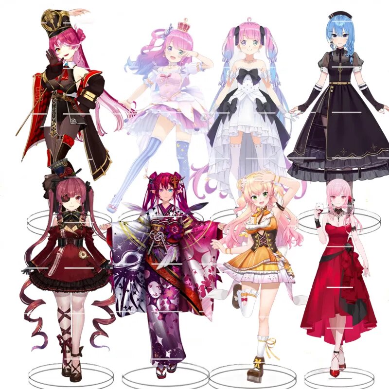 Hololive Production Vtuber Acrylic Standee Model Momosuzu Minato Study ...