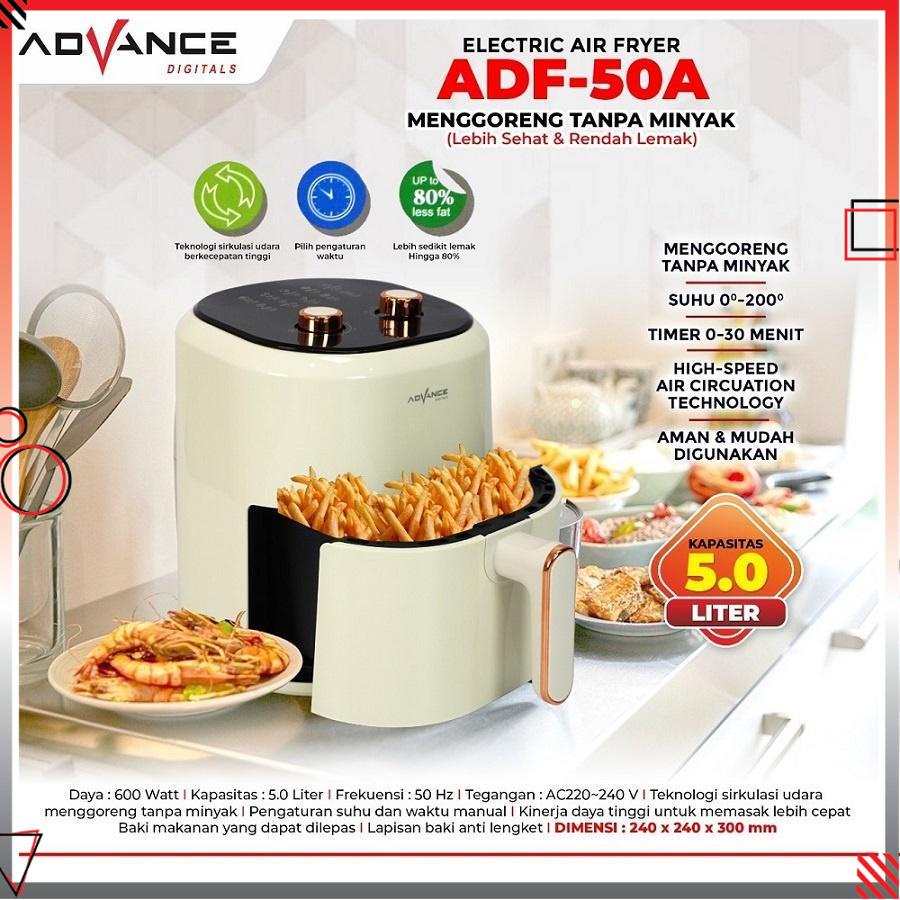 Advance Electric Air Fryer ADF50A 600watt Save Low Watt Electricity| 1-year Official Warranty ...