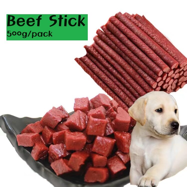Pet Snacks Beef Stick Beef Cube 500g Healthy Dog Treats Chicken Stick ...