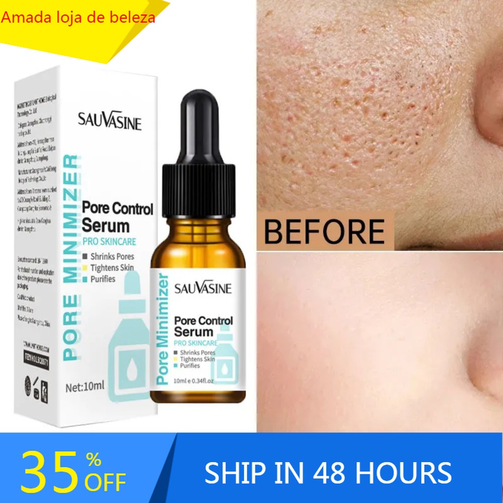Pore Shrinking Face Serum Remover Blackheads Dark Spots Acne Treatment Oil Control Moisturizing ...