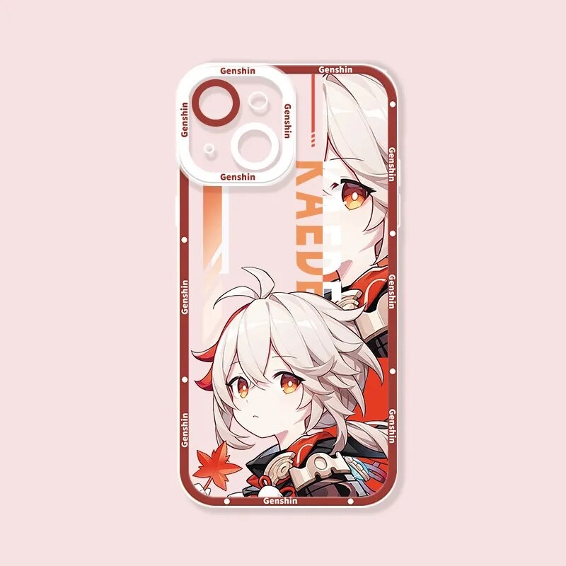 Iphone case samsung xiaomi oppo square edge Kaedehara Kazuha Chibi ...