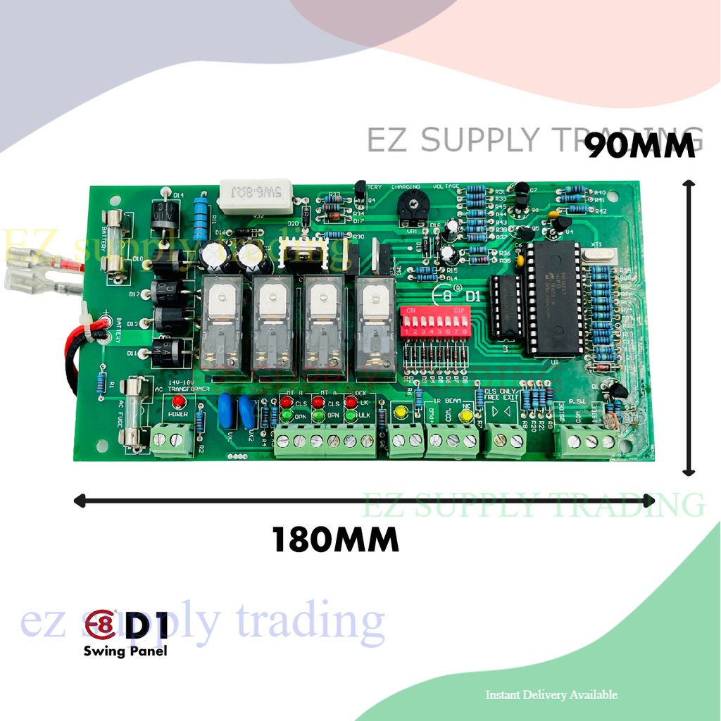 LIVE D1 DC ARM AUTOGATE CONTROL PANEL BOARD AUTO GATE CONTROLLER PCB ...