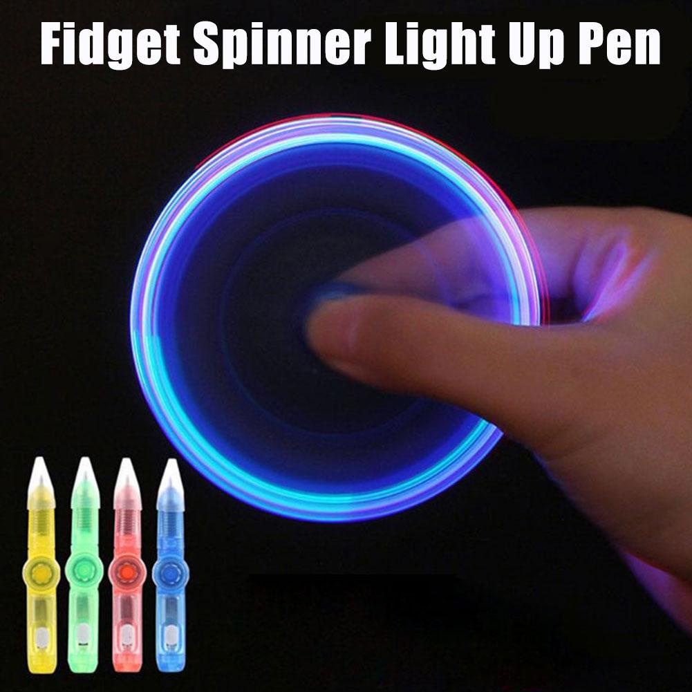 Fidget Spinning Light Up Pen Sensory Fidget Toy Kids Games M5F0 ...