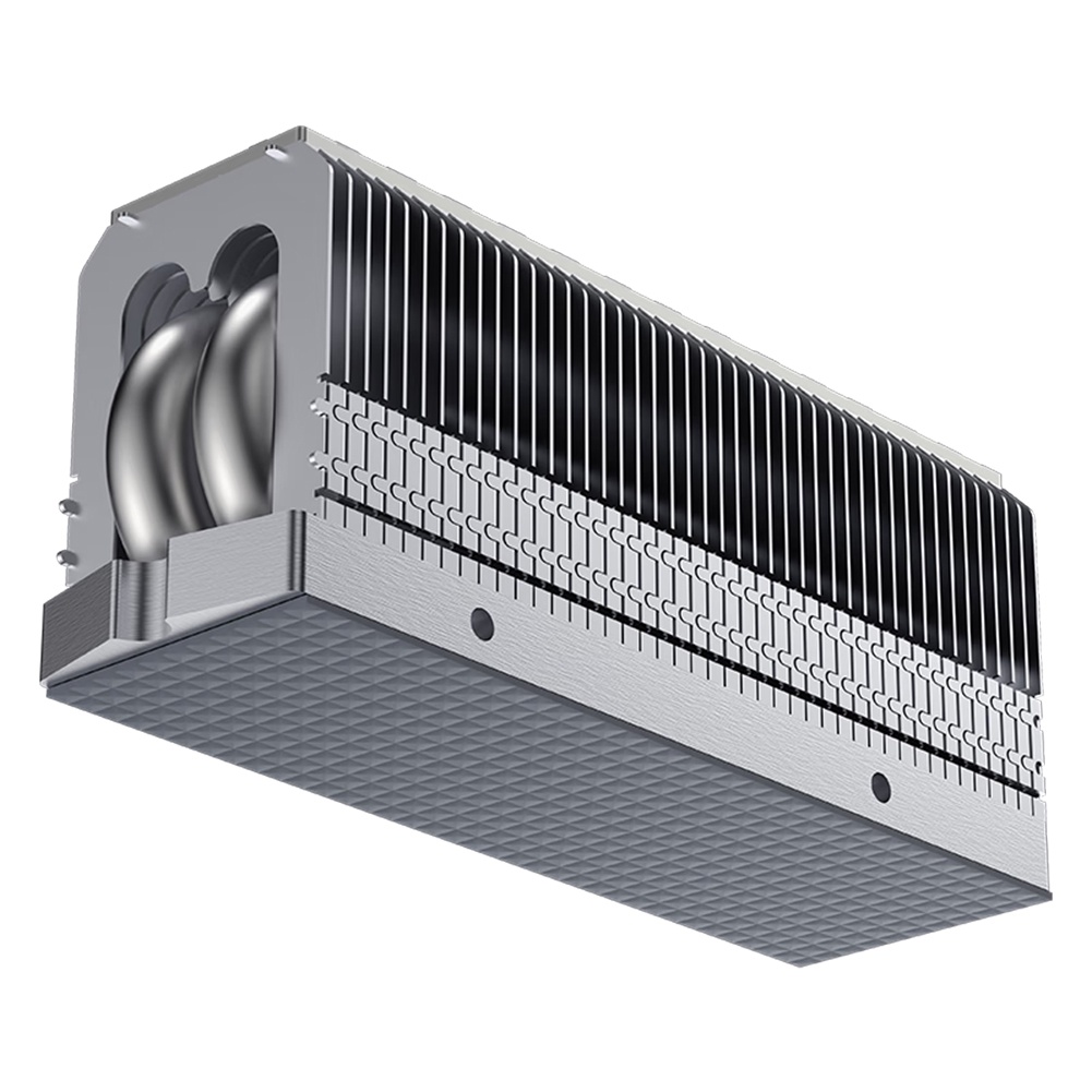 M.2 2280 SSD Heatsink Solid State Drive Radiator 2xAGHP Heat Pipe ...