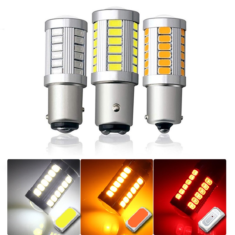 1PCS Strobe Car LED Bulb P21W Ba15s 1156 PY21W Bay15d 1157 Turn Signal ...