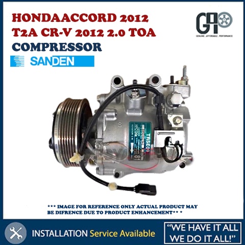 HONDA ACCORD 2012 T2A CR-V 2012 2.0 TOA ORIGINAL COMPRESSOR 6PK SD ...