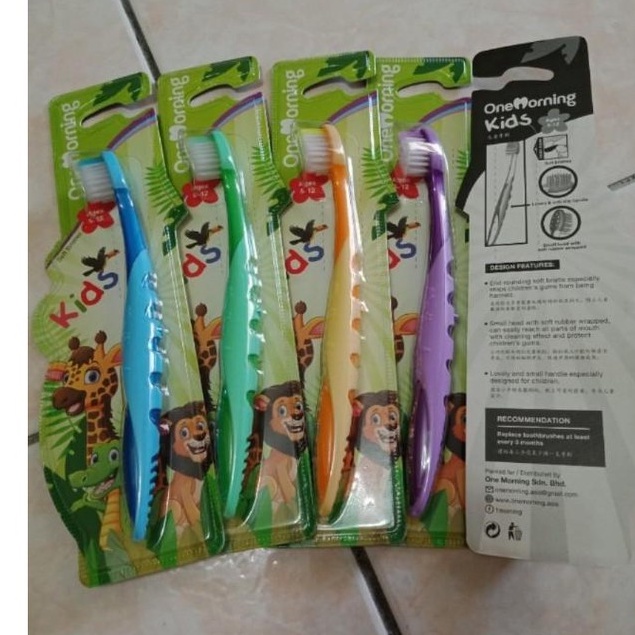 ( Buy 1 Free 1 ) One Morning Kids Soft Britles Toothbrush ( Age 5 - 12 ...