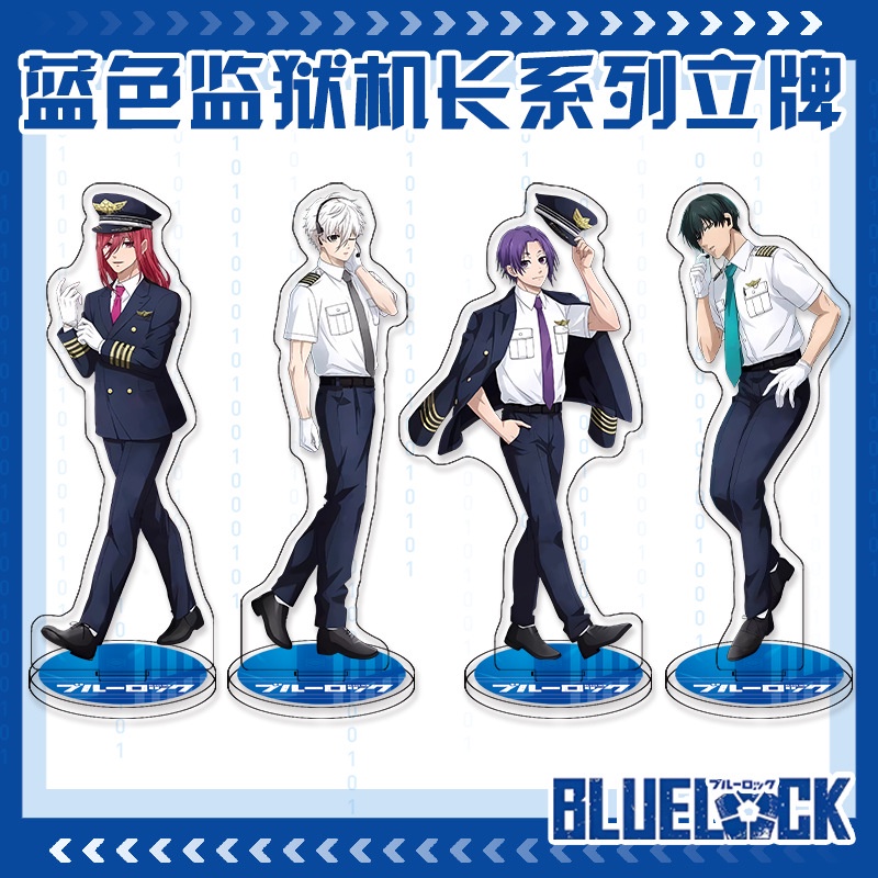Blue Lock Acrylic Stand Bachira Meguru Isagi Yoichi Aircraft Commander ...