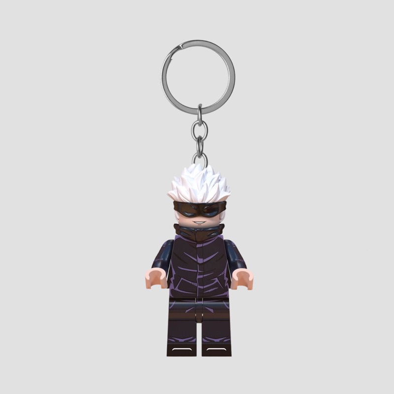LEGO Minifigure Keychain Gojo Satoru Jujutsu Kaisen | Shopee Malaysia