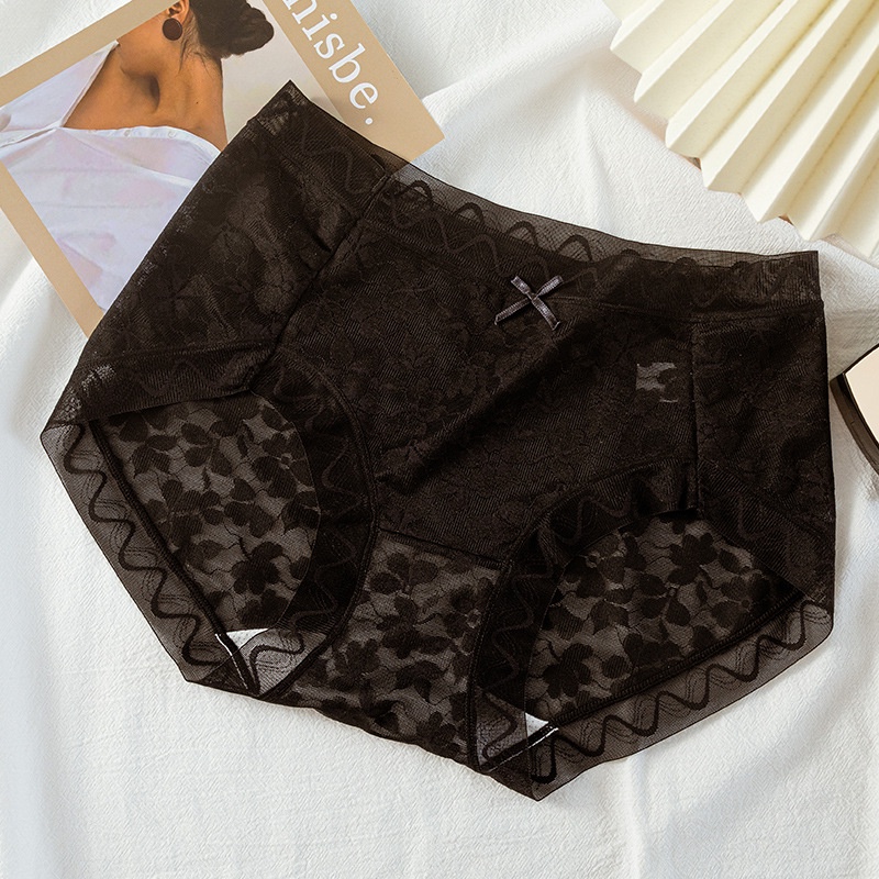Xiaoxiang Style French Lace Panties Ladies Seamless Panties Set Nude 9695