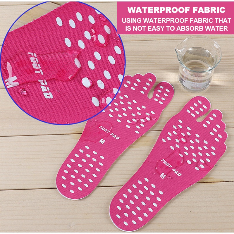 SHUIO Foot Pad Stickers Beach Adhesive Insoles Stickers Invisible Non ...