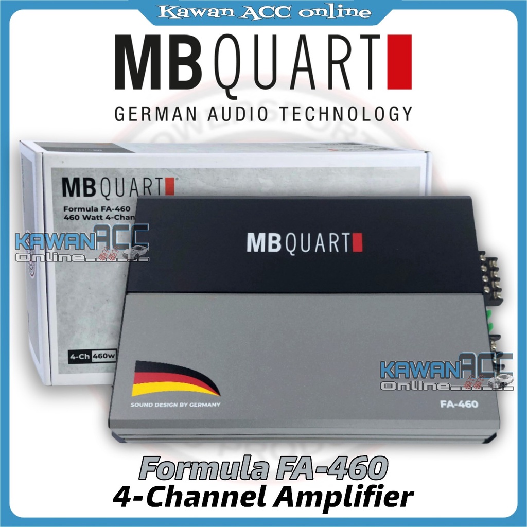 MB Quart 4-Channel Car Amplifier Formula FA-460 Class A/B Car Power Amp ...