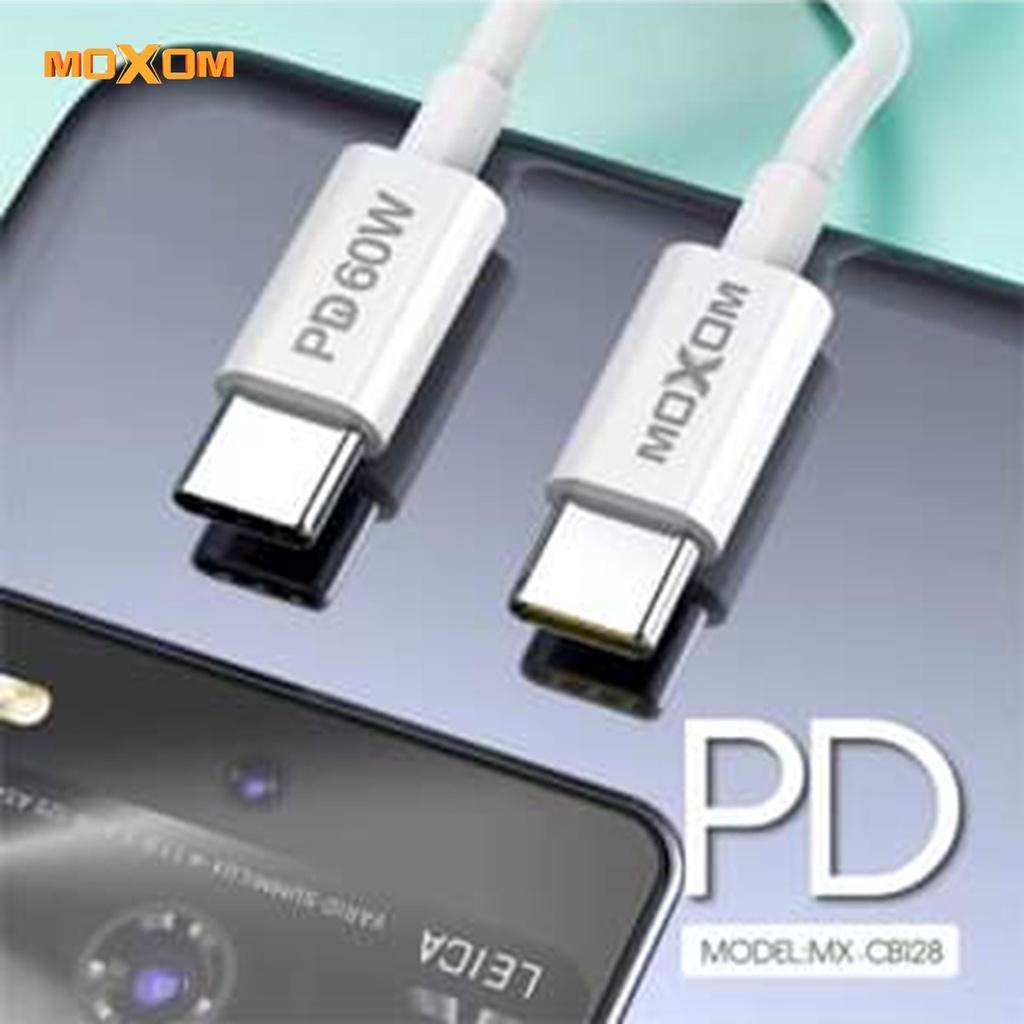 MOXOM MX-CB128 60W PD TYPE-C TO TYPE-C CABLE 20CM | Shopee Malaysia