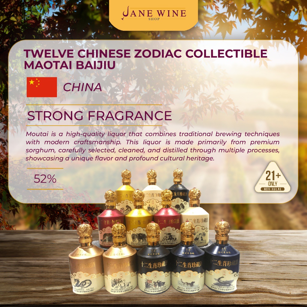 Deluxe Edition Twelve Chinese Zodiac Collectible Maotai Baijiu 12 ...