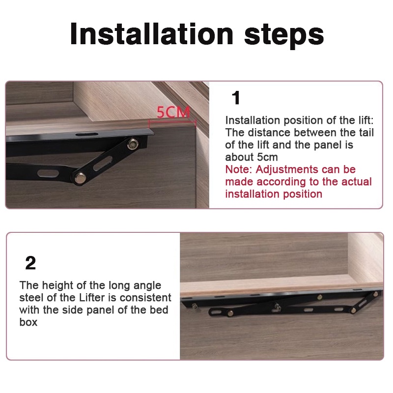 110cm Bed Hydraulic Rod Furniture Hydraulic Bar Lifter Tatami Pneumatic ...